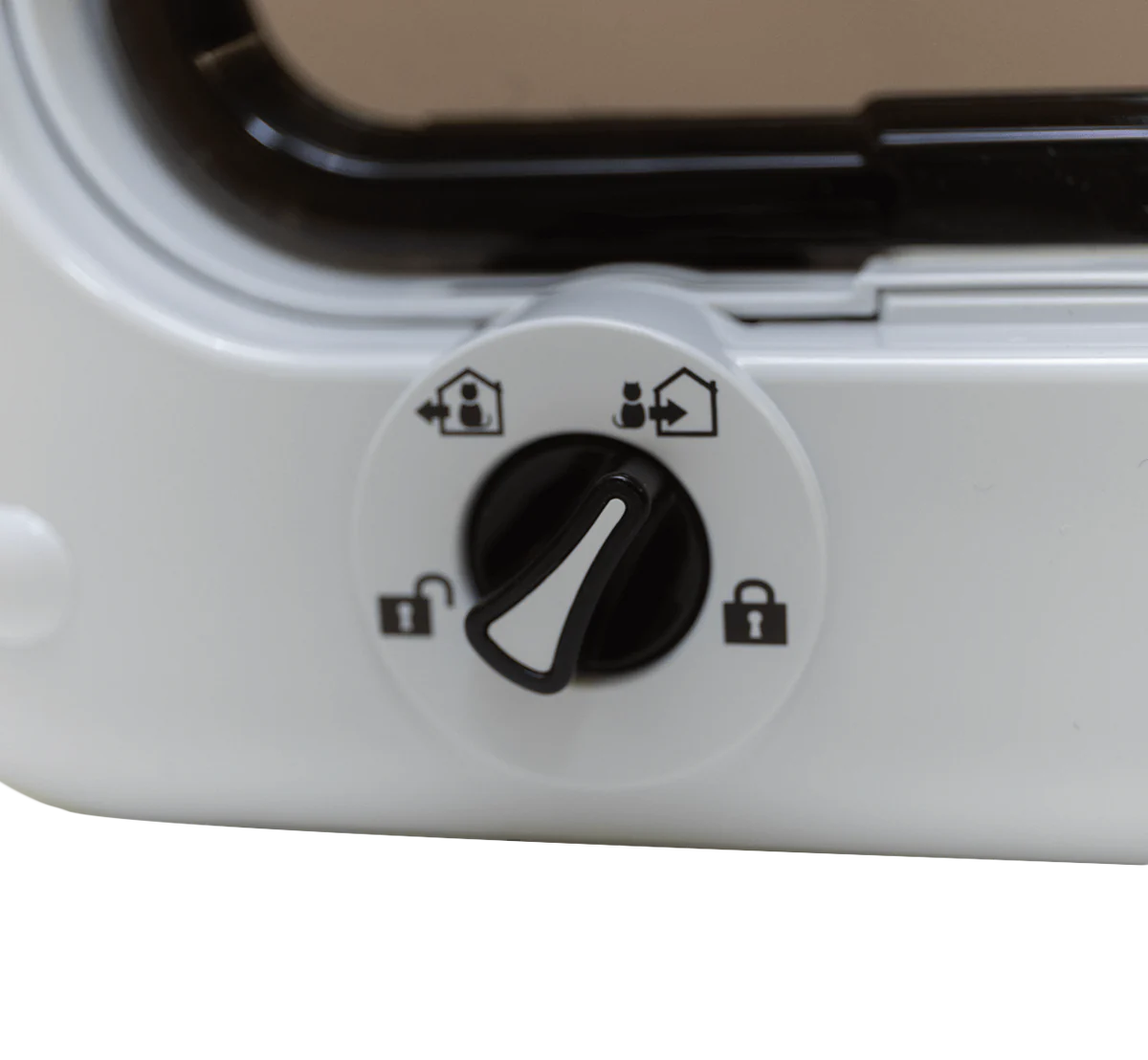 Closer Pets Rotary 4-Way Cat Flap White CP358W – Superior Pet Doors