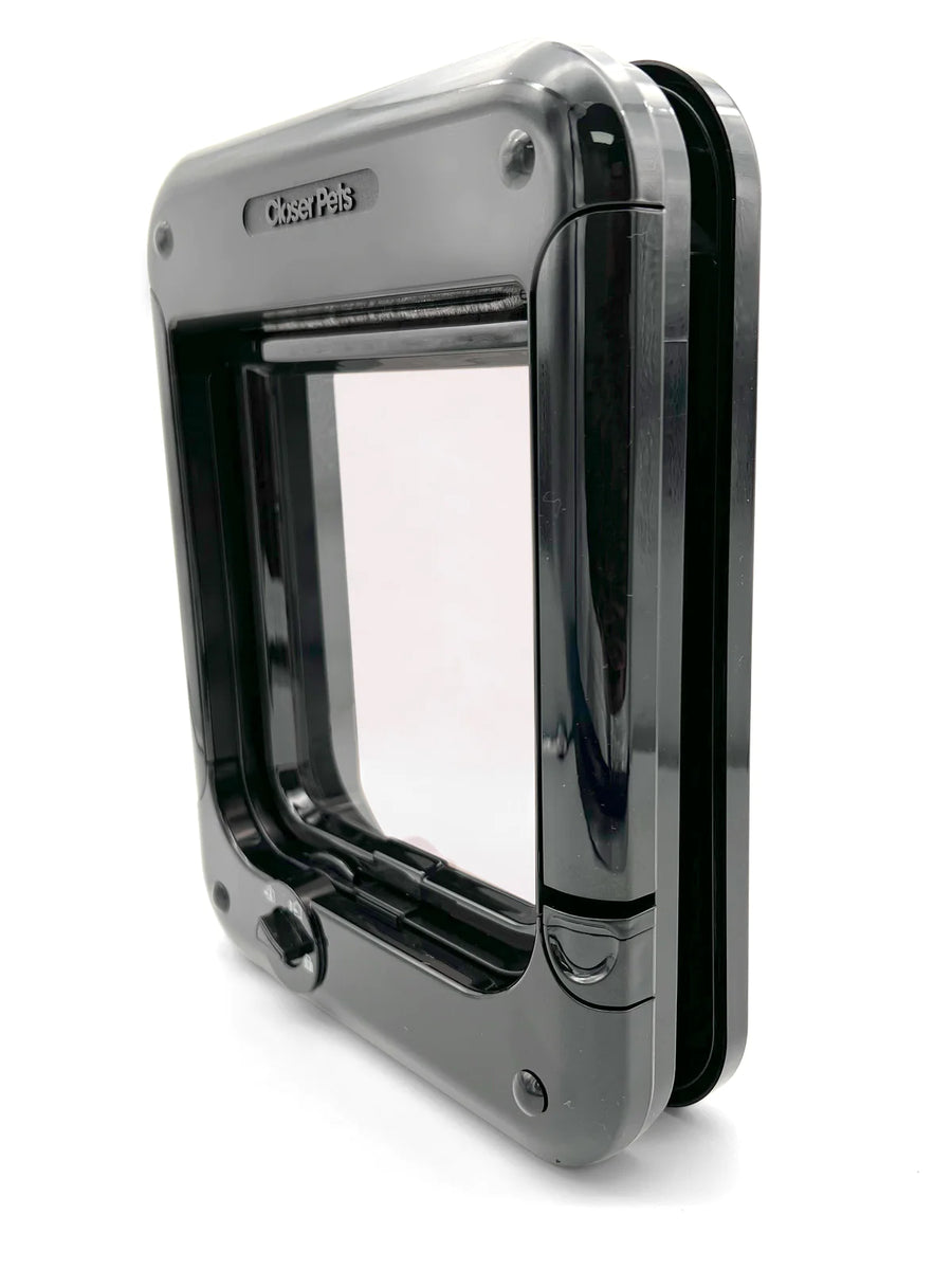 Closer Pets Rotary 4-Way Cat Flap Black CP358BK – Superior Pet Doors